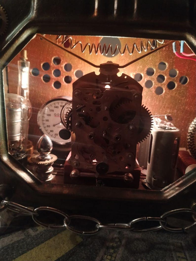 The Lamp is Made in a Steampunk Style, It is Multifunctional and Has a ...