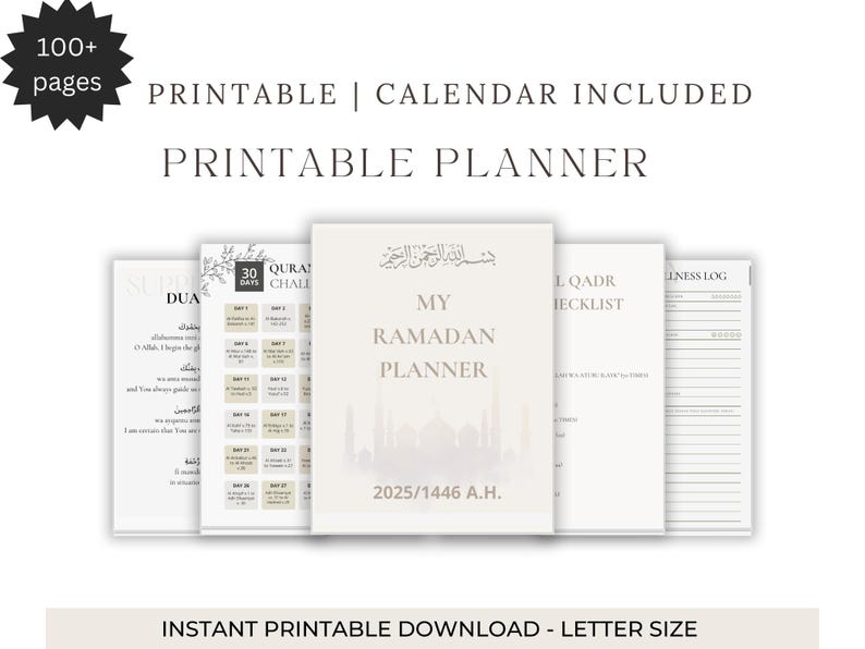 Ramadan Planner, Ramadan Daily Planner for Shia Muslims, Quran Reading ...