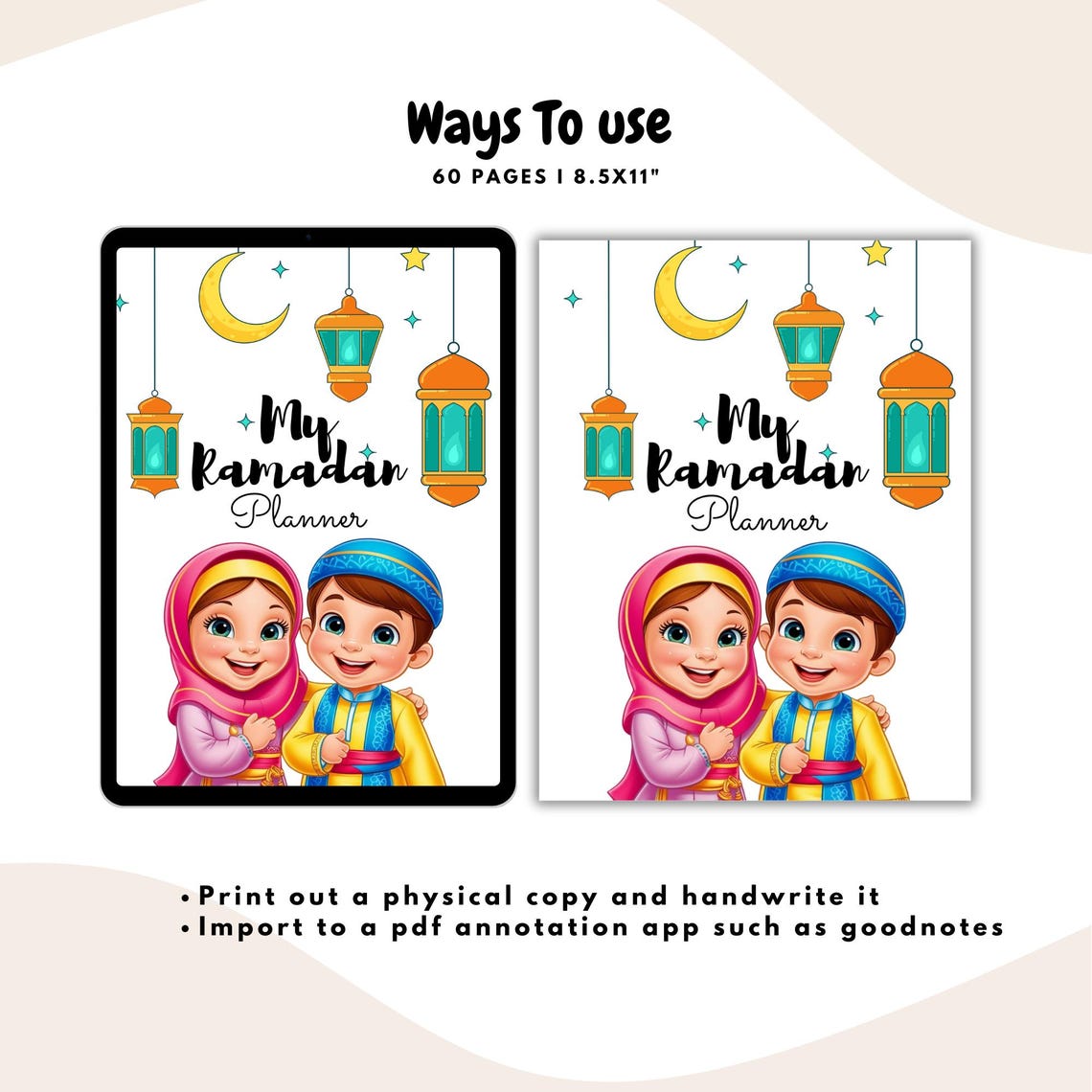 Kids Ramadan Planner | Fun and Interactive Islamic Activities for Kids ...