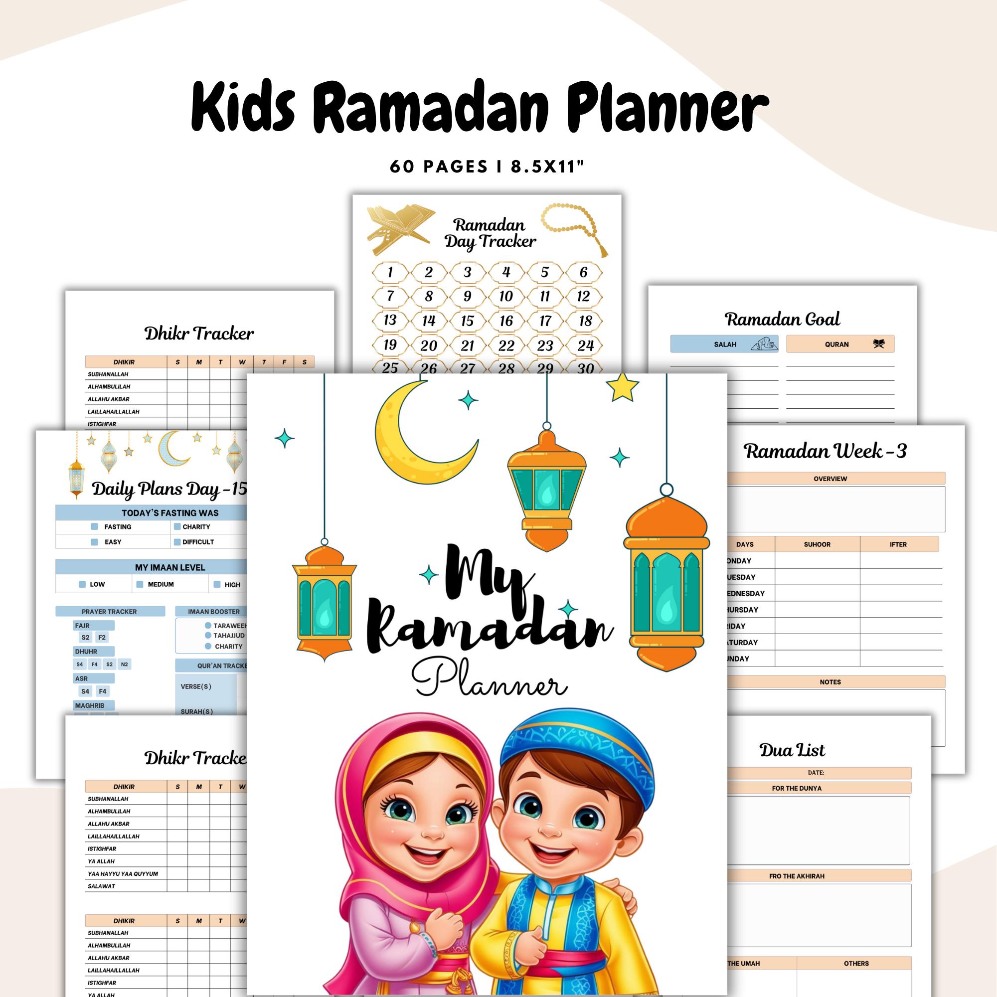 Kids Ramadan Planner | Fun and Interactive Islamic Activities for Kids ...