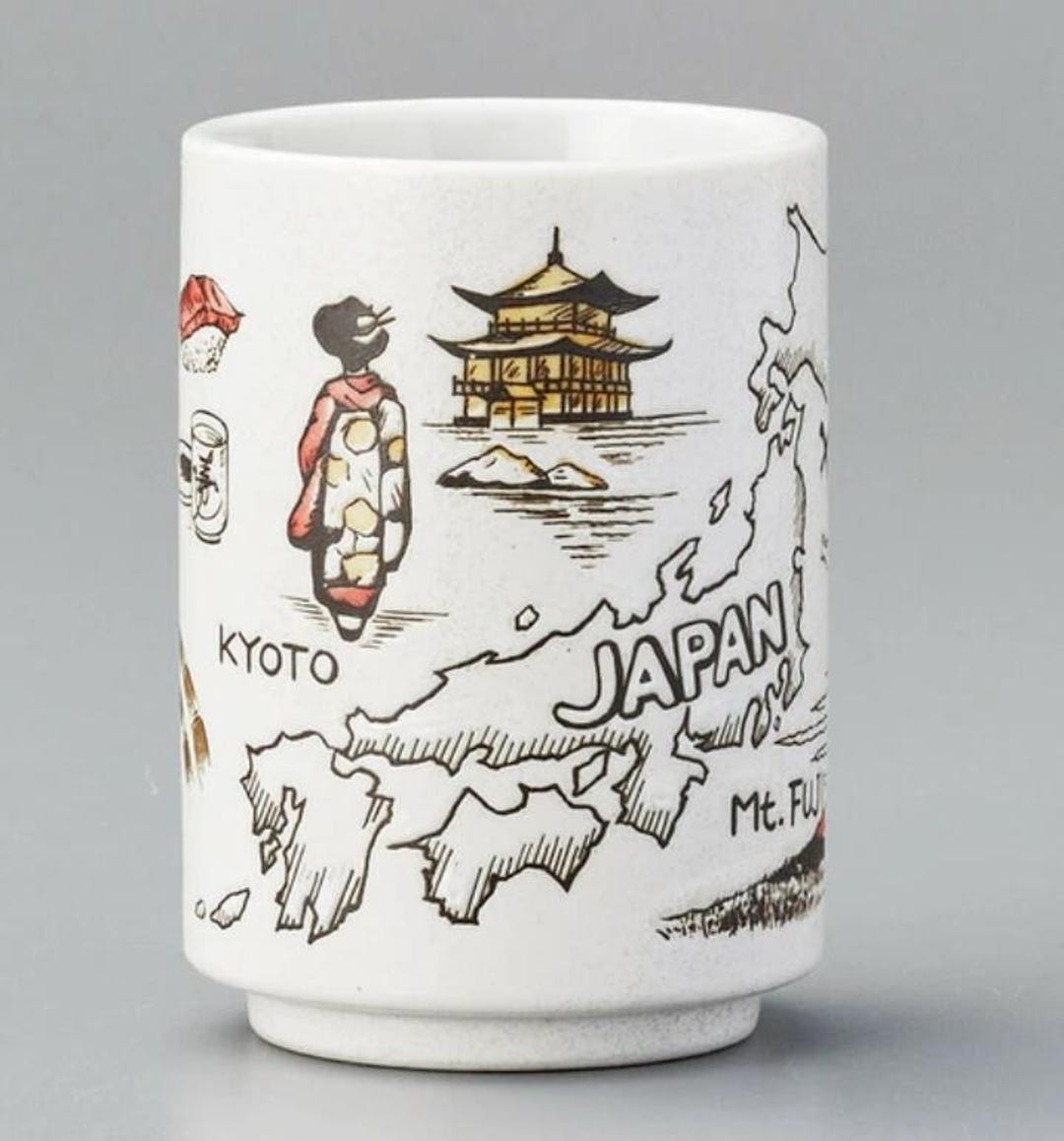 Mino Ware Sushi Yunomi Tea Cups: Handmade Japanese Ceramic Set - Etsy