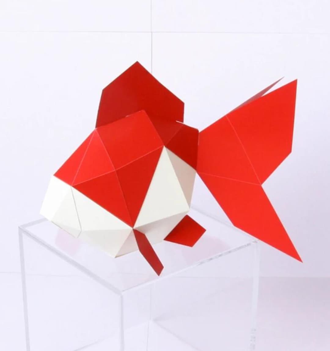 KAKUKAKU FLOW Goldfish Paper Craft Kit: 3D Origami Wall Art - Etsy