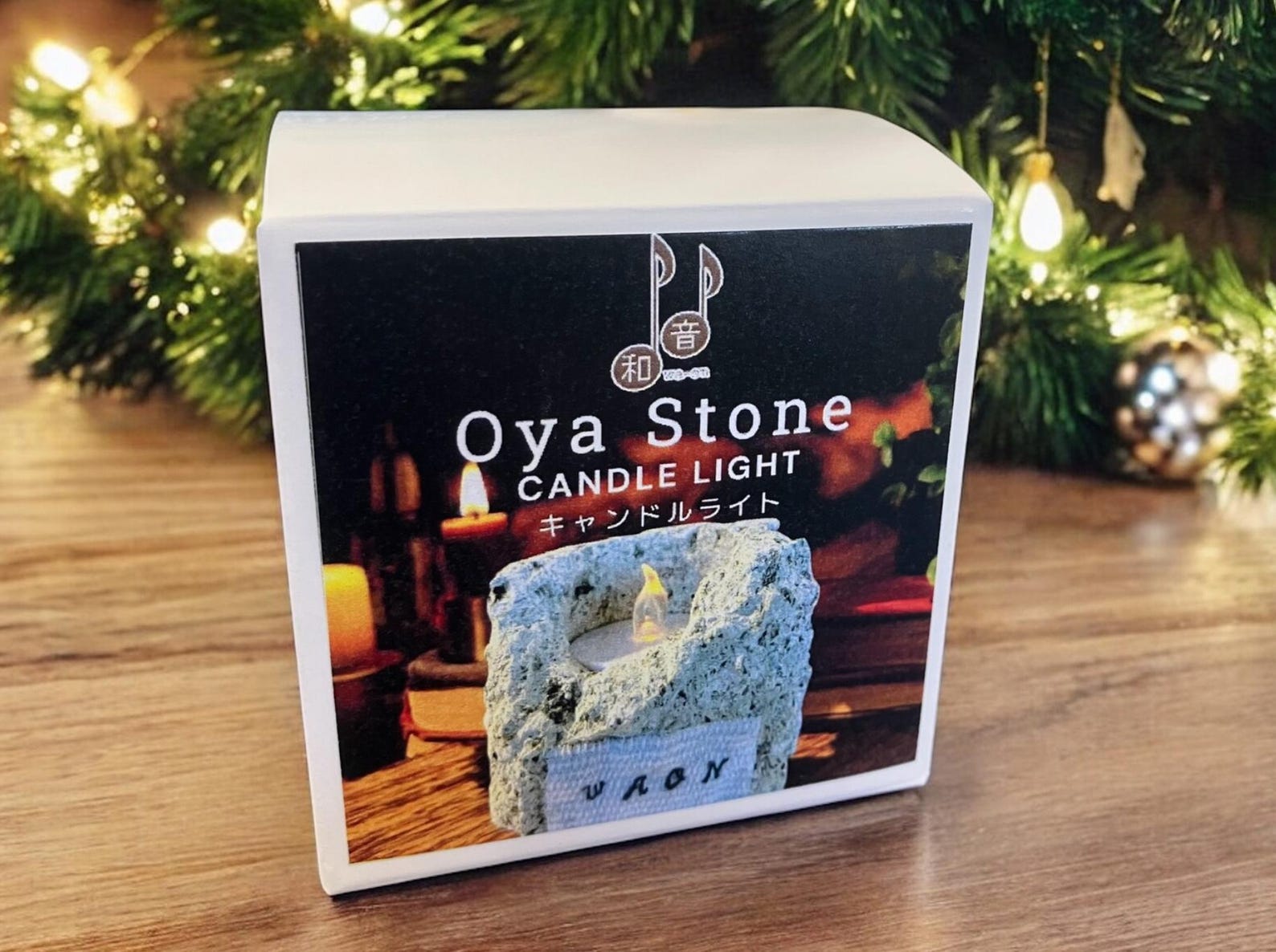 Japanese Oya Stone LED Candle: Natural Zen Decor, Made in Japan - Etsy