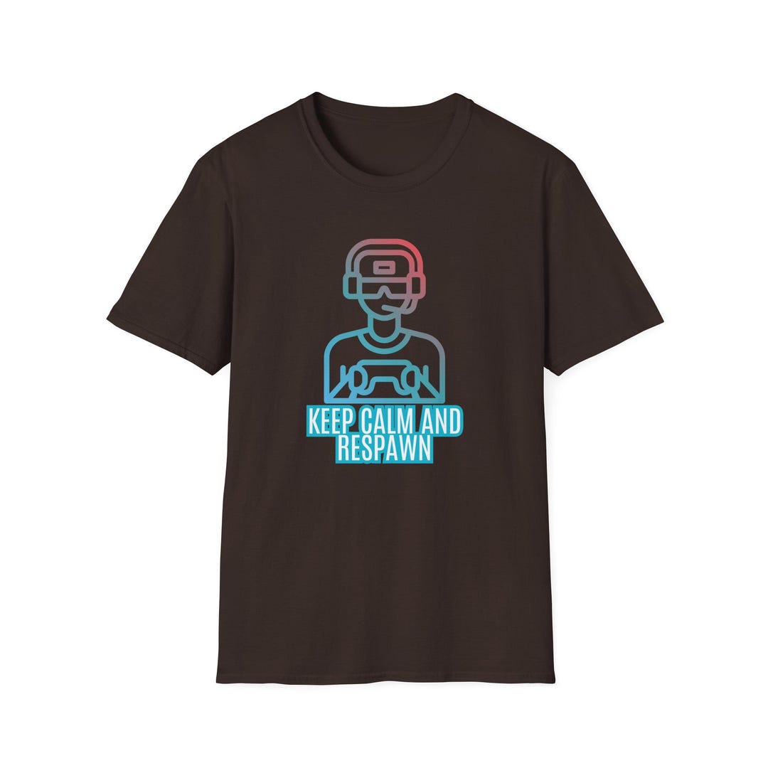 Keep Calm and Respawn T-shirt funny Gamer Gift for Video Game Lovers ...