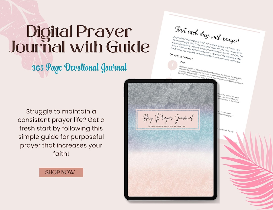 Digital Prayer Journal | Prayer Guide | 2025 Prayer Journal | Undated ...