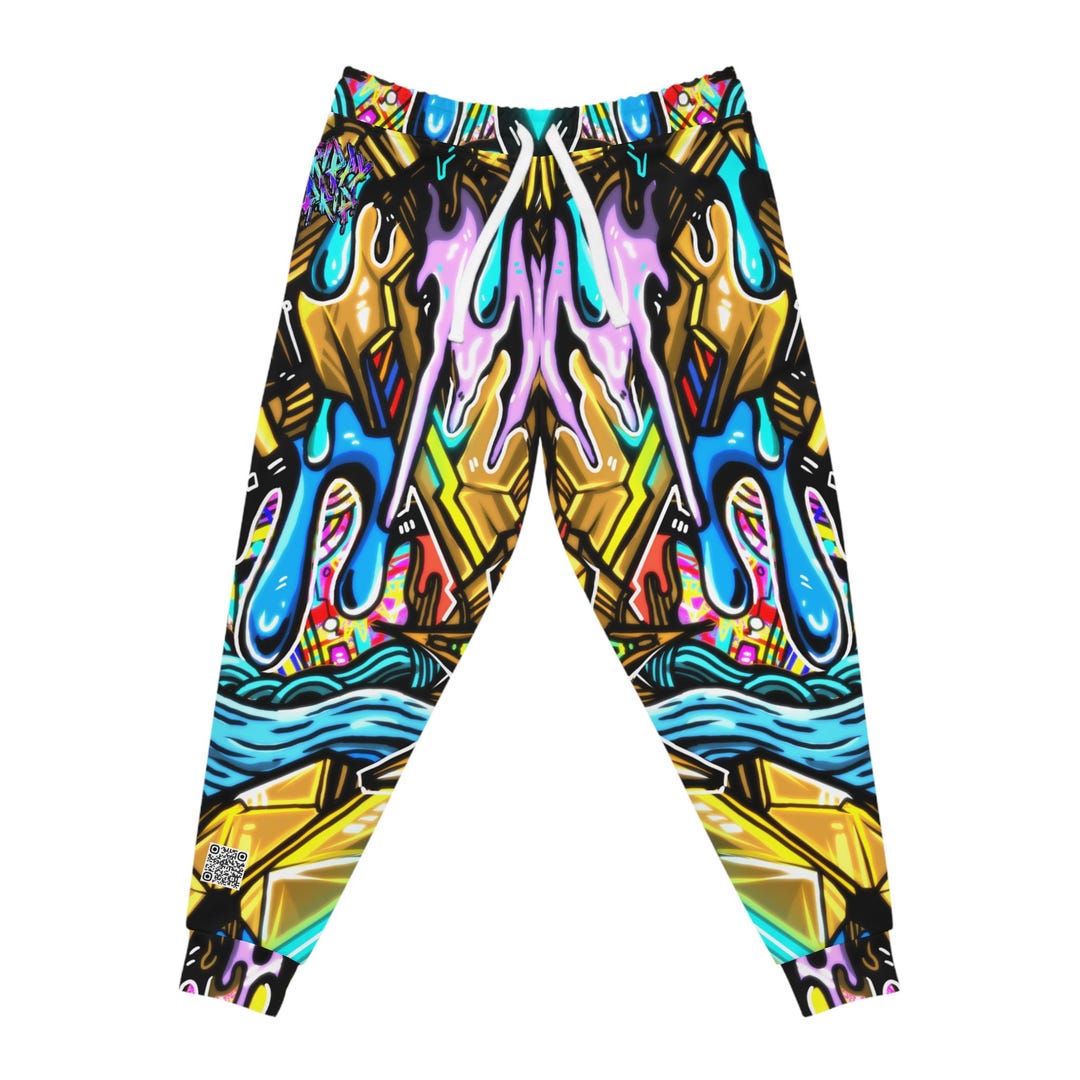 Trippy Drip's Gold Athletic Joggers AOP - Etsy