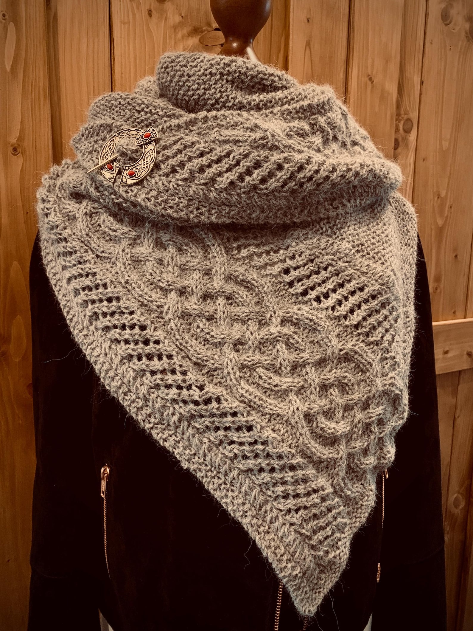 Knitting Pattern "celtic Mystery" Shawl - Etsy