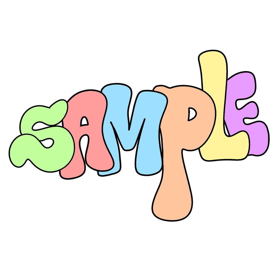 Custom Bubble Letter Design - Etsy