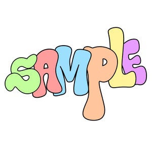 Custom Bubble Letter Design - Etsy