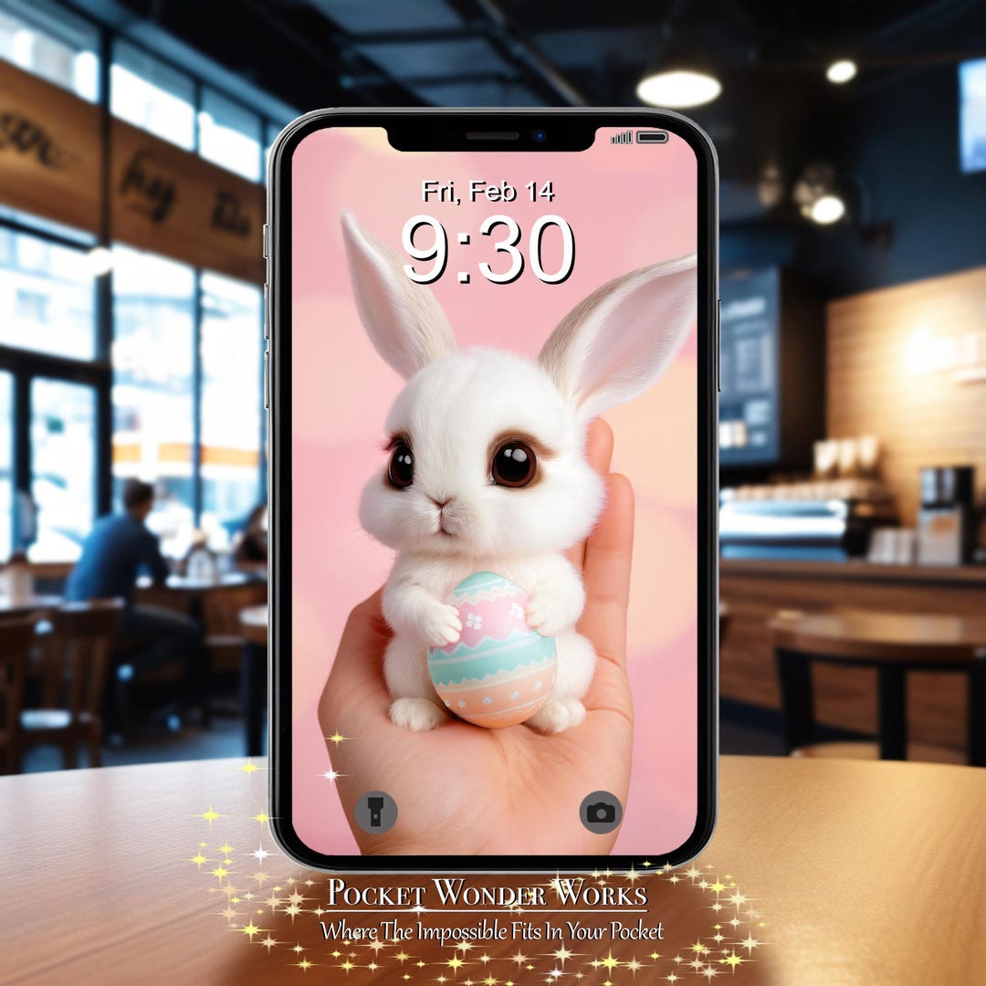 Phone Wallpaper Easter Bunny in the Palm of Your Hand, Bonus Video ...