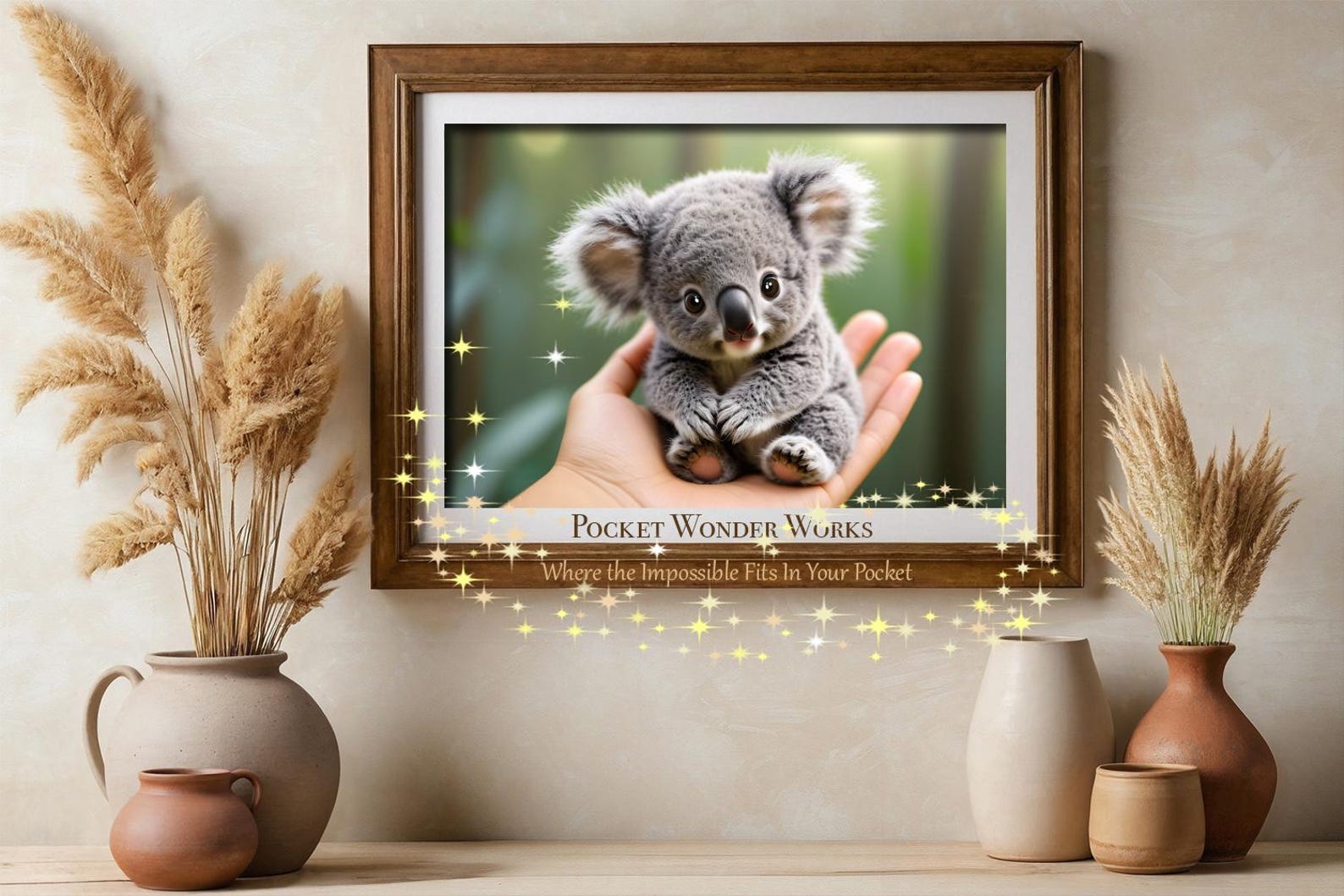 Baby Koala in the Palm of Your Hand, Digital Print Bonus Video, Mini ...
