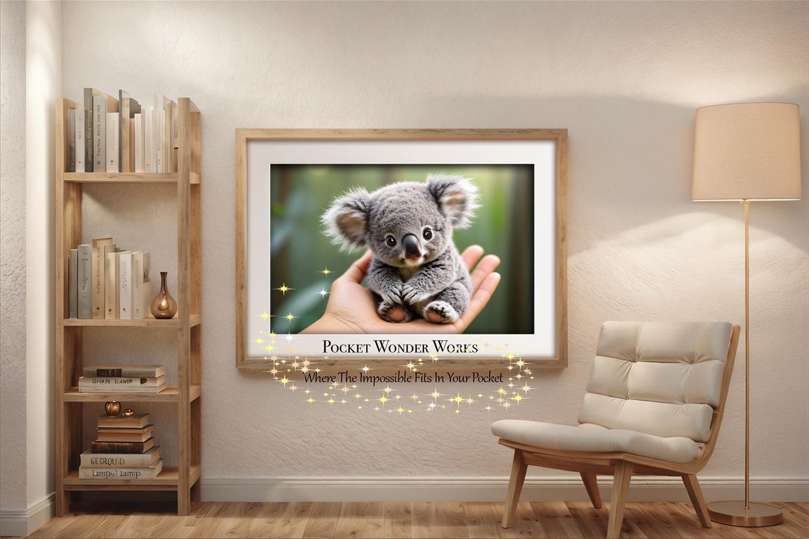 Baby Koala in the Palm of Your Hand, Digital Print Bonus Video, Mini ...