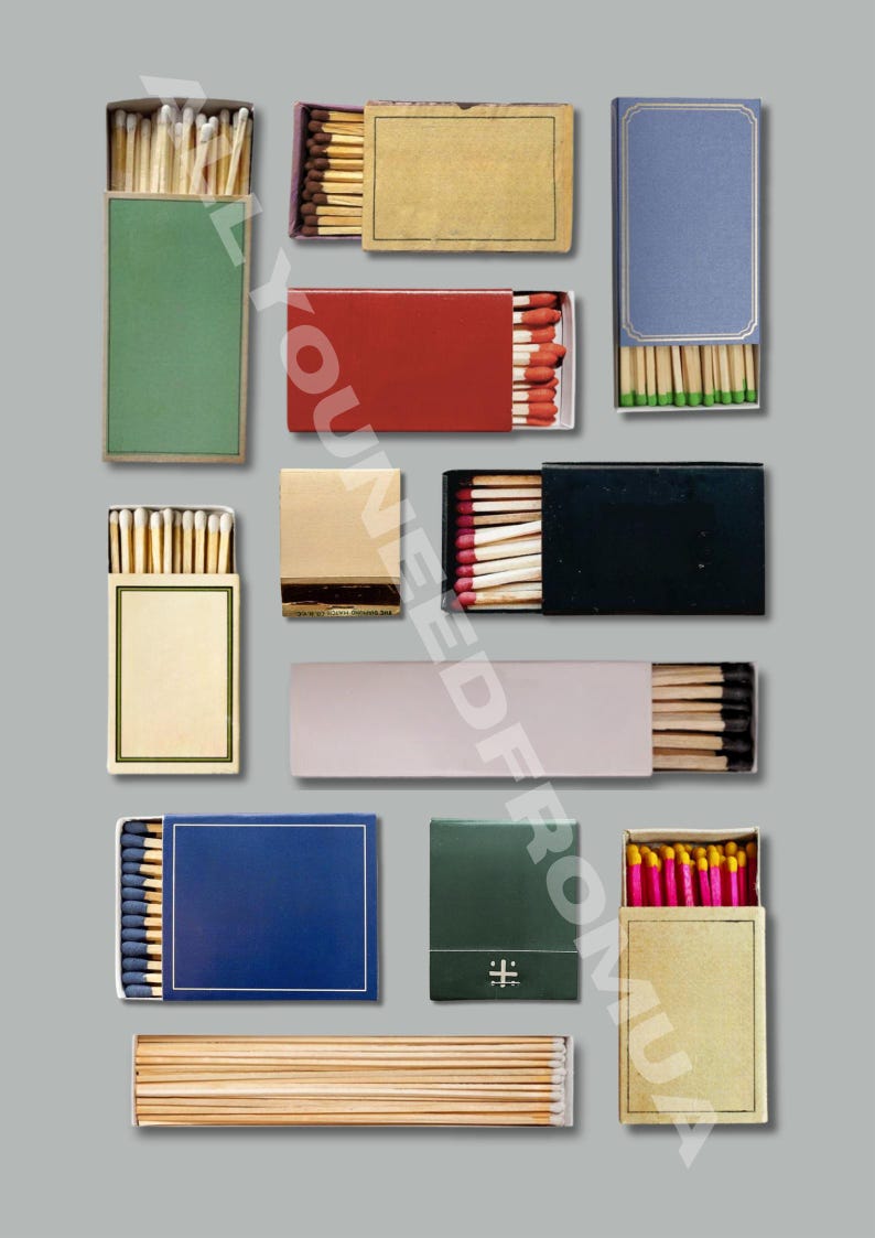Matchbook Poster Template, Blank Matchbook, Valentine’s Day Postcard ...