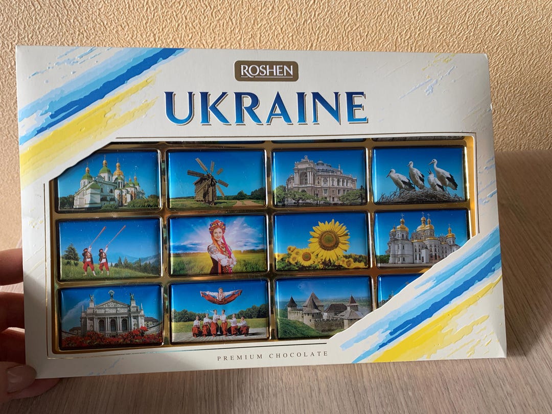 Souvenir Set of Ukrainian Chocolate Roshen, Ukrainian Chocolates ...