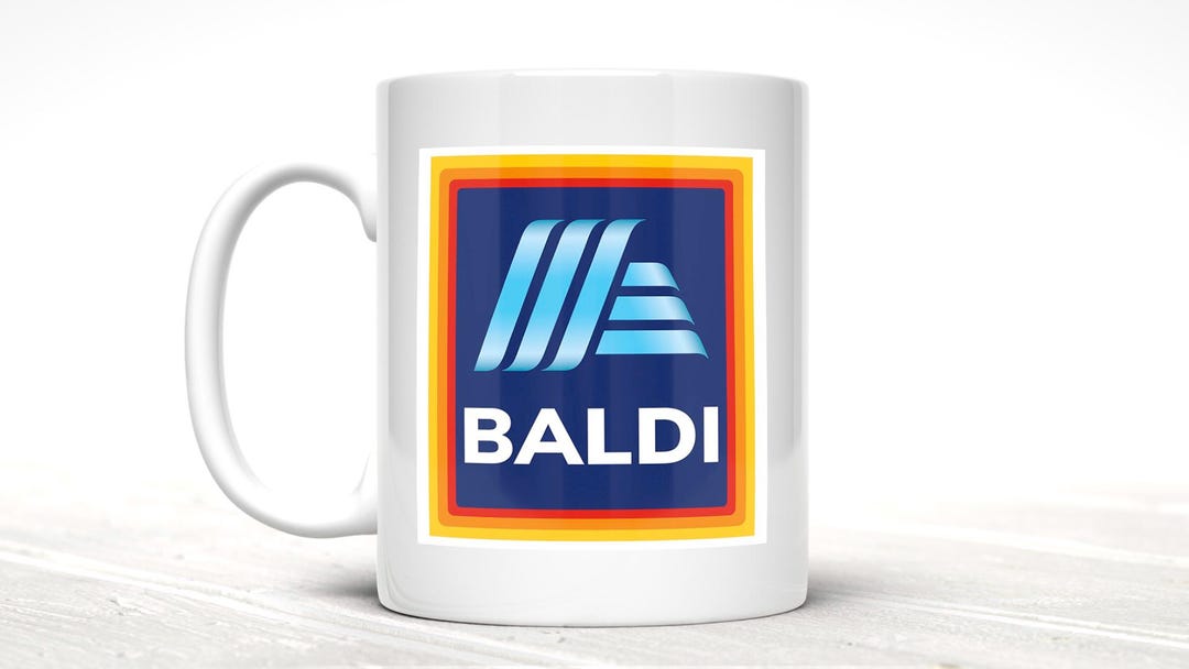 Baldi Aldi Dd Mug, Fathers Day, Dads Pun Mug, Funny Pun Gift Mug - Etsy