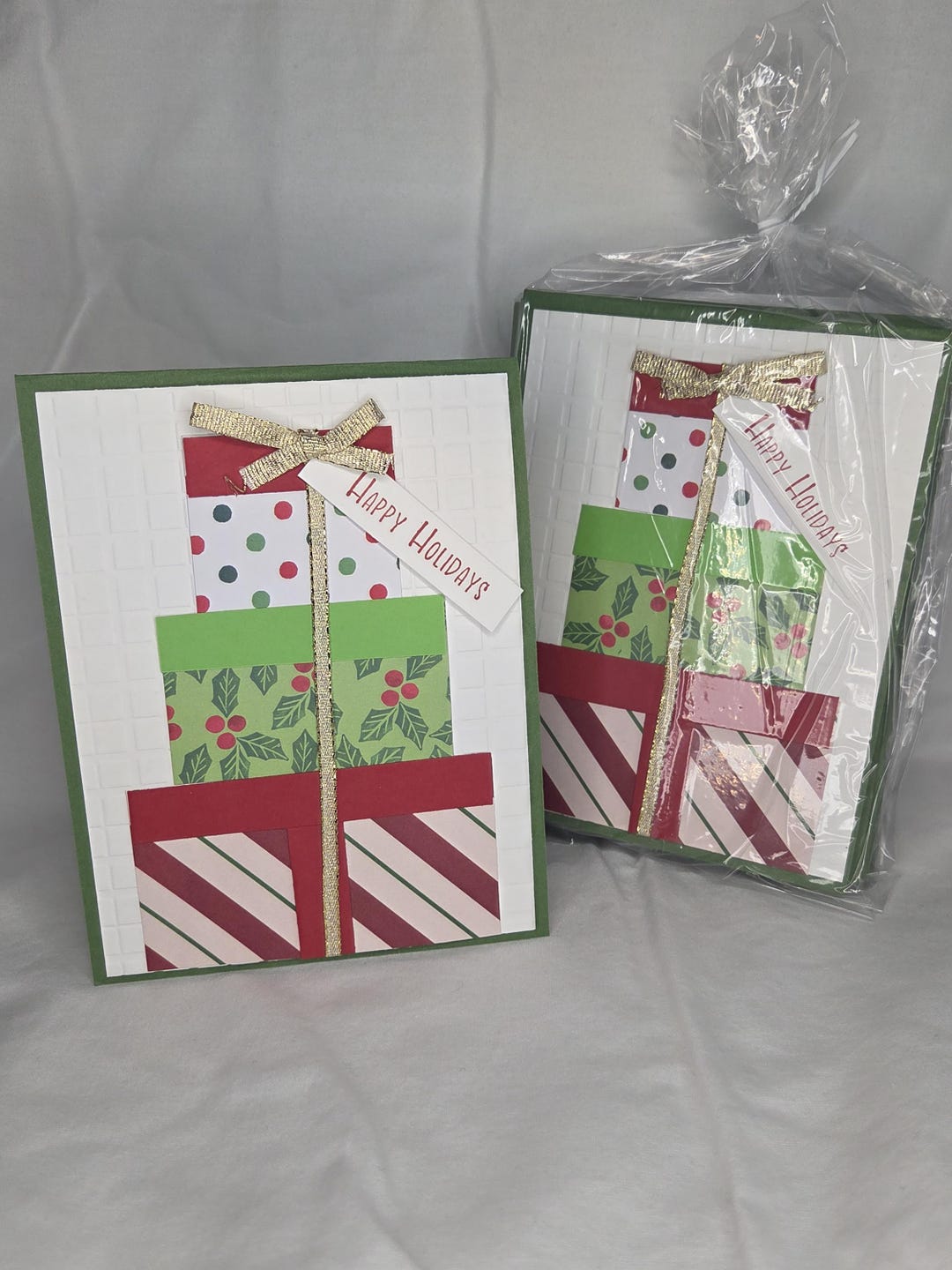 Stampin up Stack of Presents Christmas Card Pack of 10. - Etsy