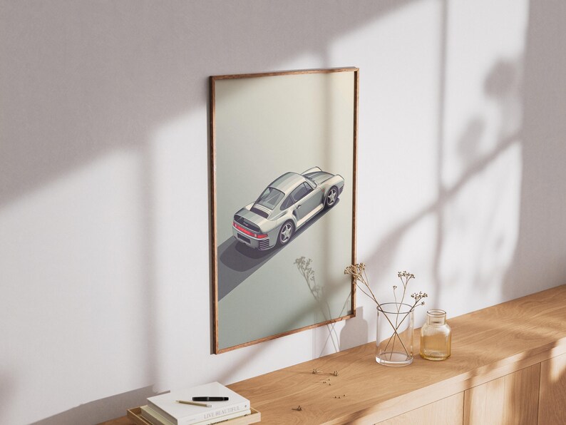 Poster Timeless Silver – Porsche 959 - Etsy