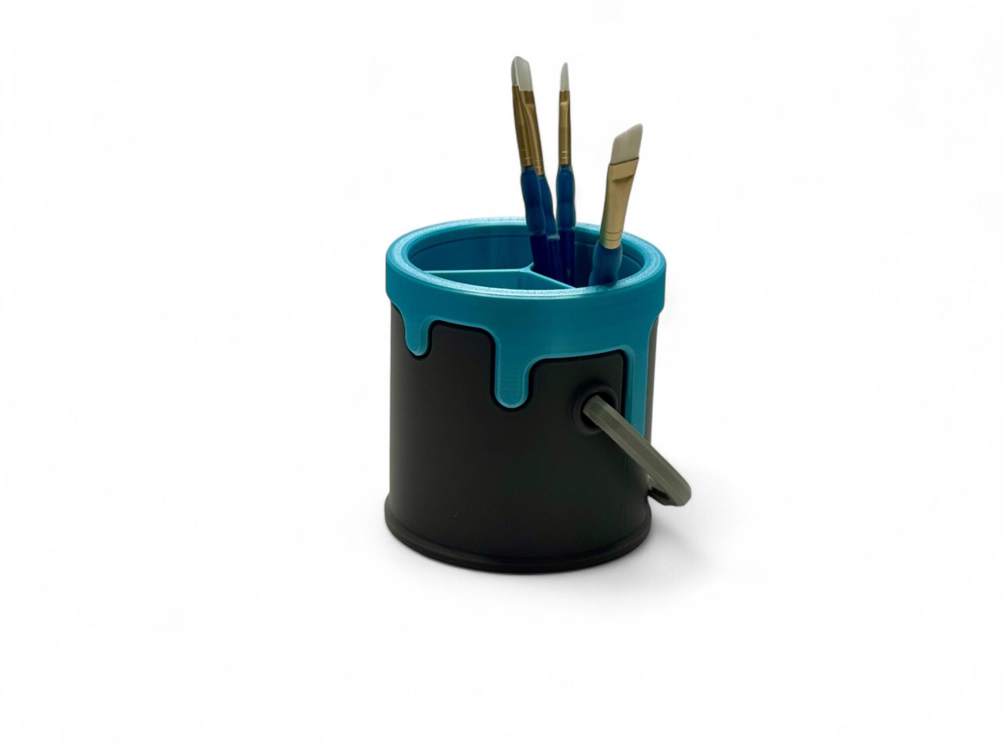 Dripping Paint Bucket | Desk Organizer - Etsy