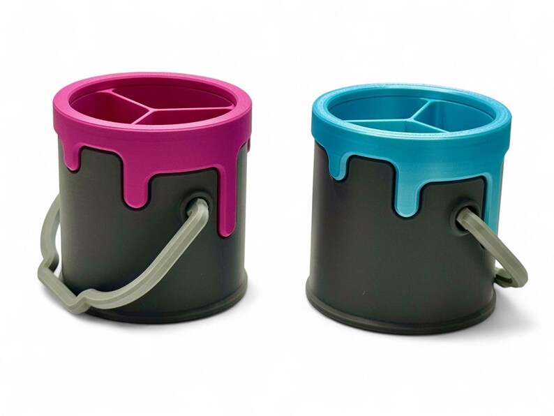 Dripping Paint Bucket | Desk Organizer - Etsy