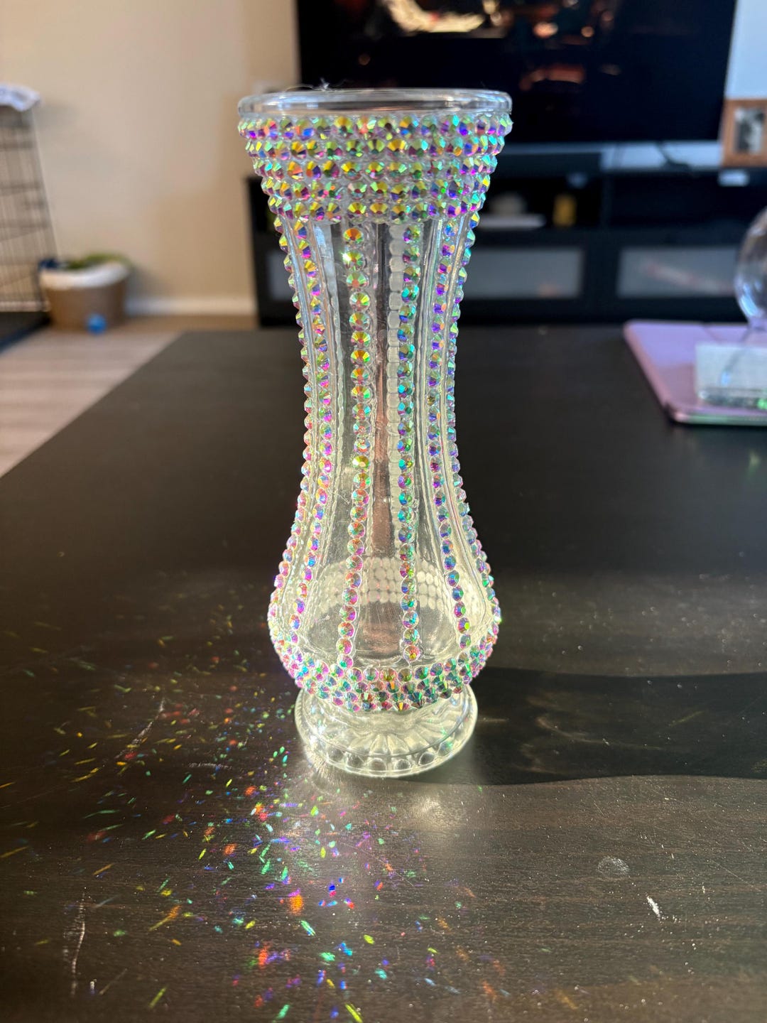 Bedazzled Flower Vase - Etsy