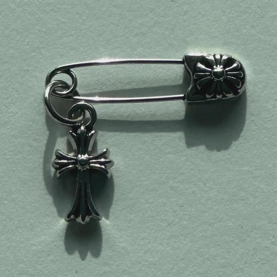 Gothic Cross Metal Pin Retro Alloy Cross Needle Pendant - Etsy