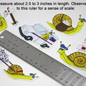 Snail Mail 5 Sticker Set. Weatherproof and Dishwasher Safe - Etsy