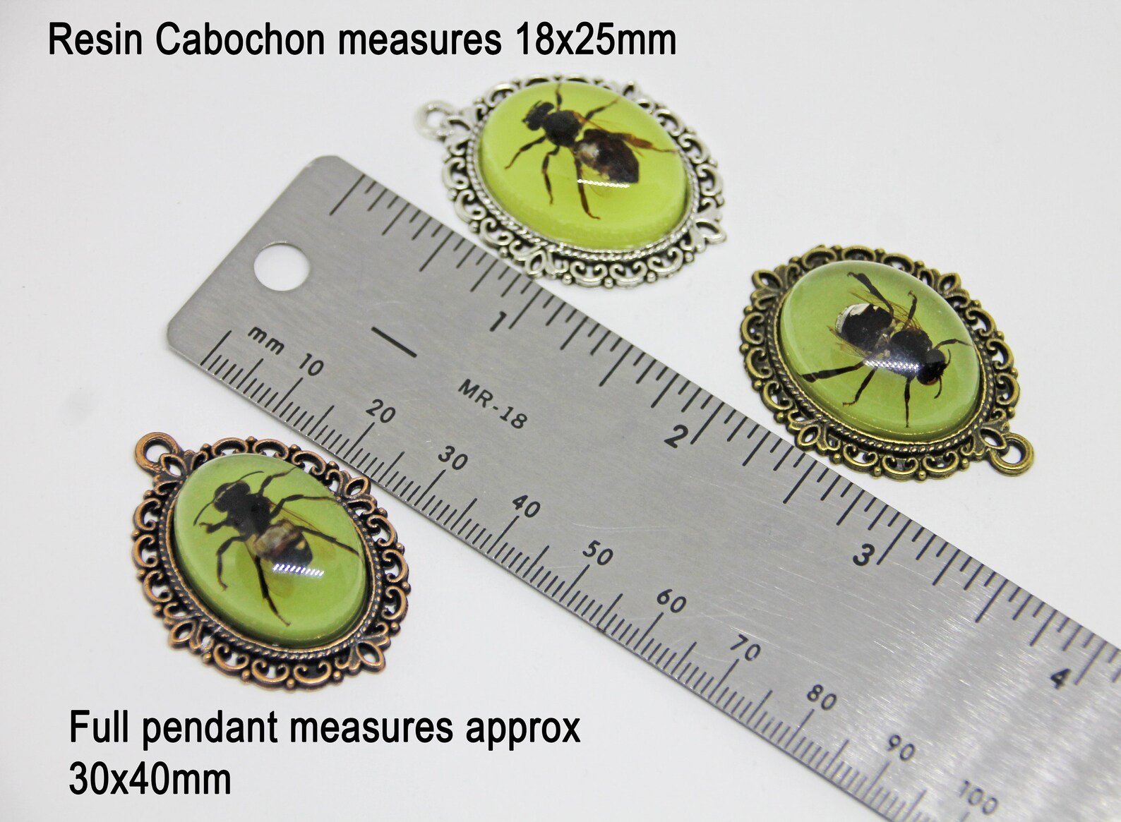 Glow in the Dark Honey Bee Pendant. Real Bug Taxidermy Necklace ...