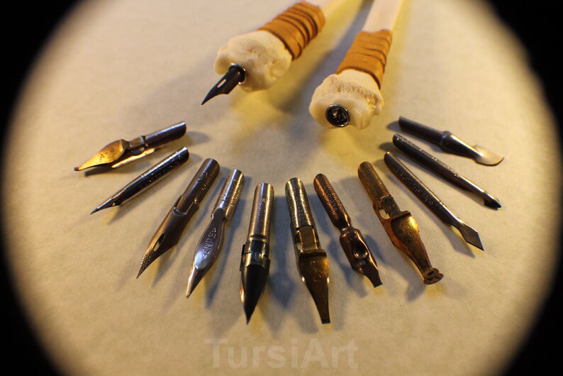 Coyote Leg Bone Pen bone dip pen calligraphy pen nib pen | Etsy