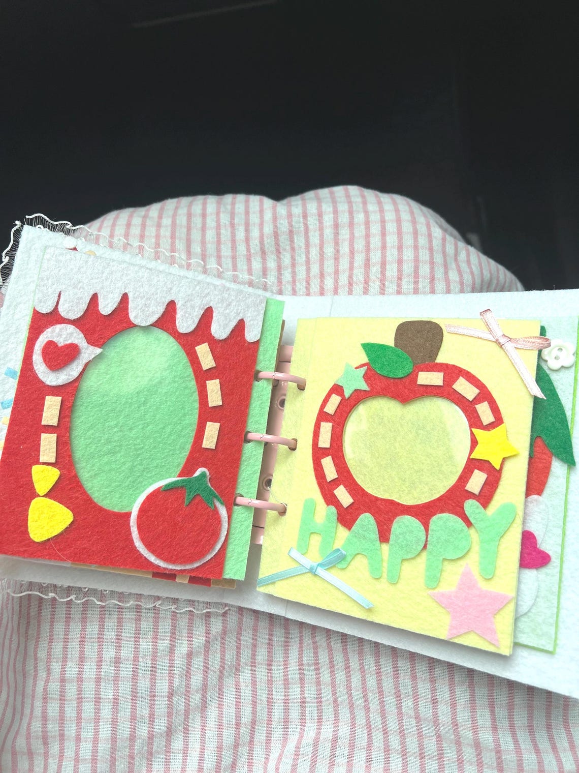 Handmade Tomato Theme Felt Album – Soft Felt Photo Book for Kids, Baby ...