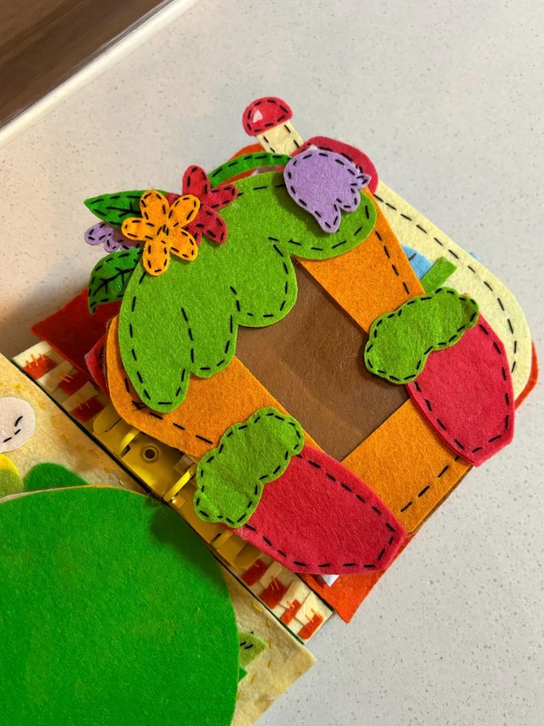 Handmade Felt Photo Album – “A Happy Day” | Kawaii Pastel Scrapbook for ...