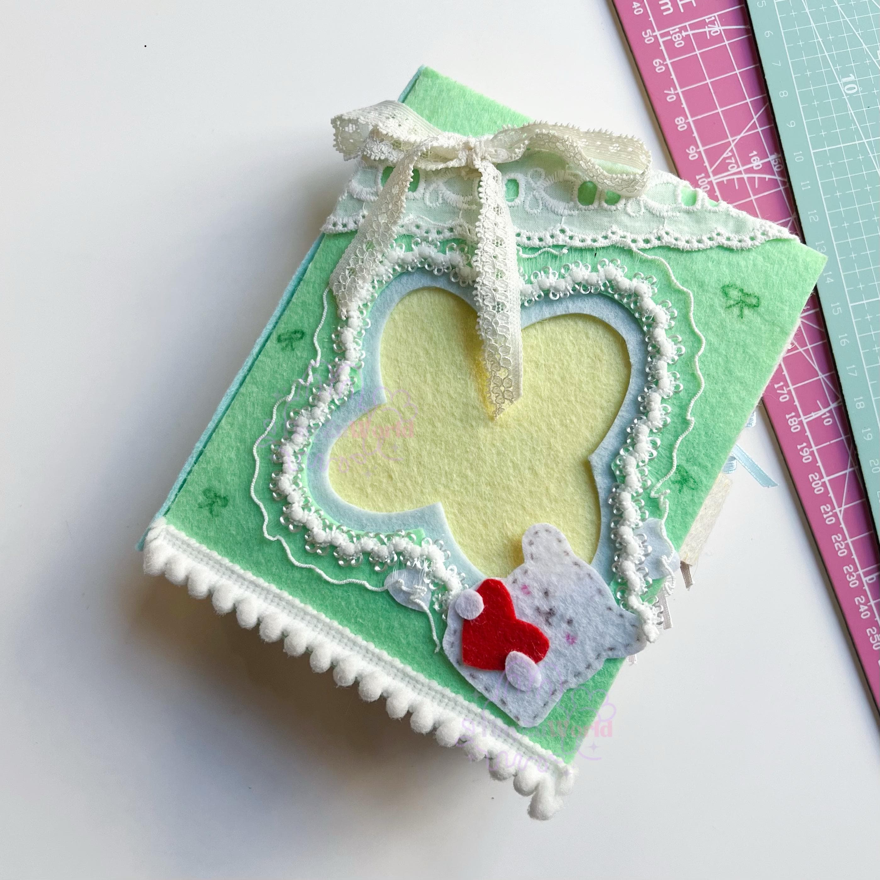 Handmade Felt Photo Album: Pastel Scrapbook, Custom Cover - Etsy