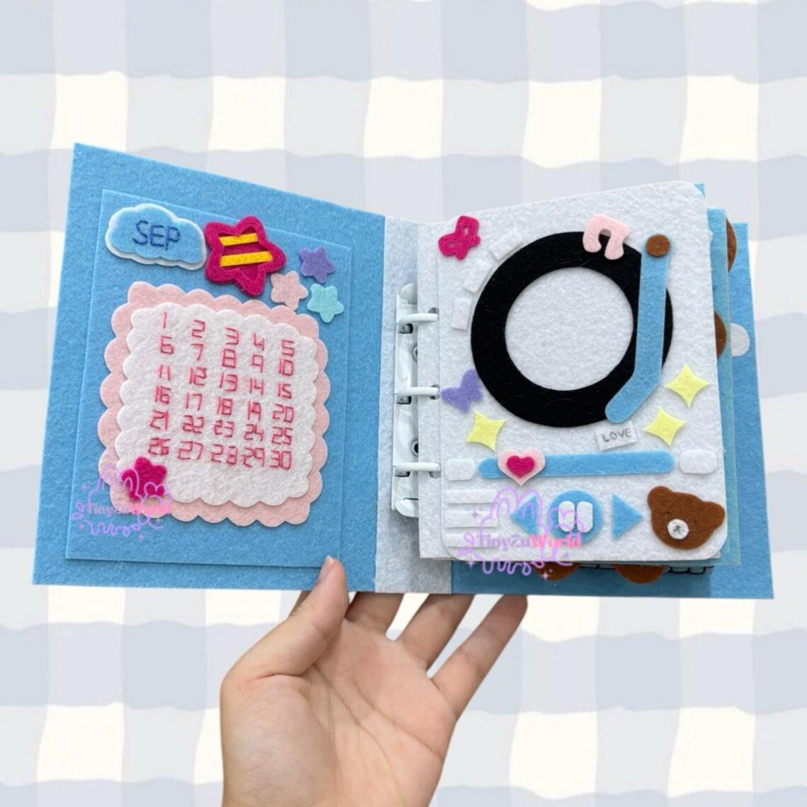 Handmade Kawaii Felt Photo Album: Scrapbook Gift for Couples - Etsy