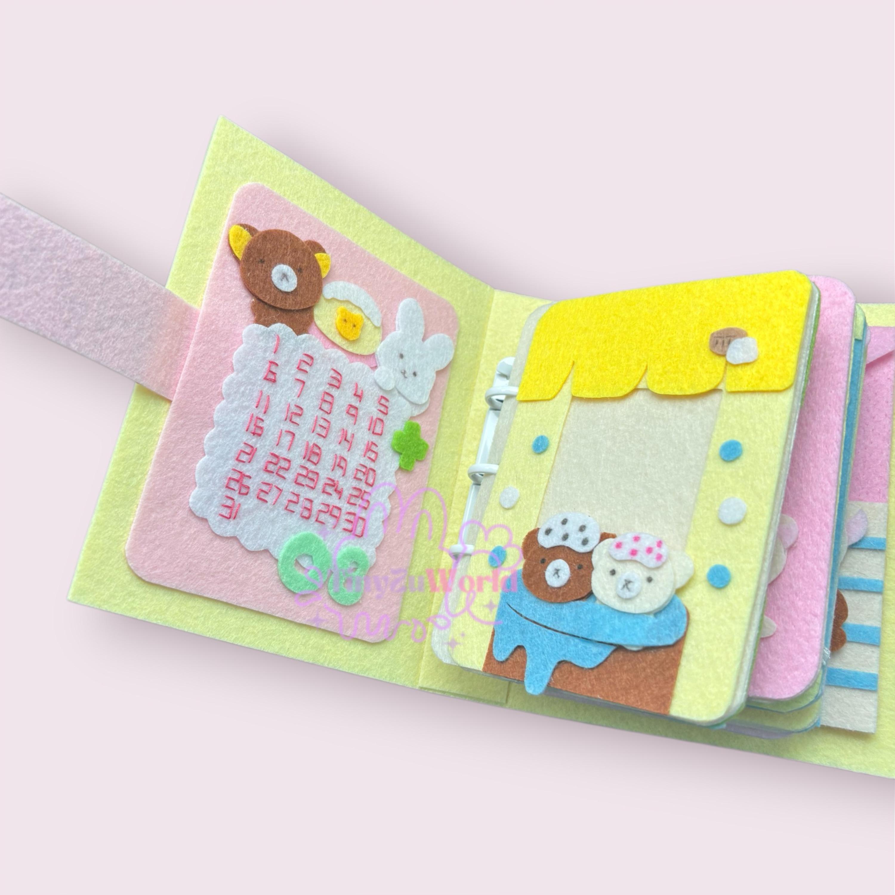 Kawaii Bear Felt Photo Album: Handmade Scrapbook Gift - Etsy