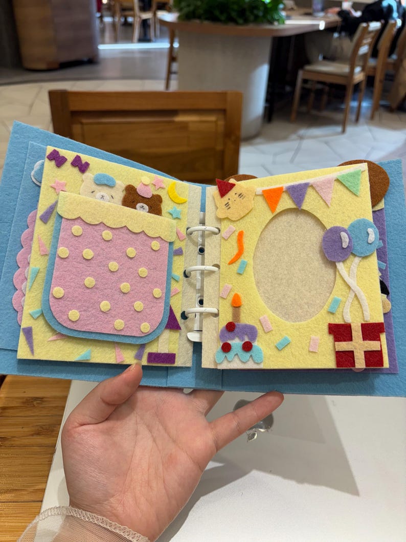 Handmade Kawaii Felt Birthday Photo Album: Keepsake Memory Book - Etsy