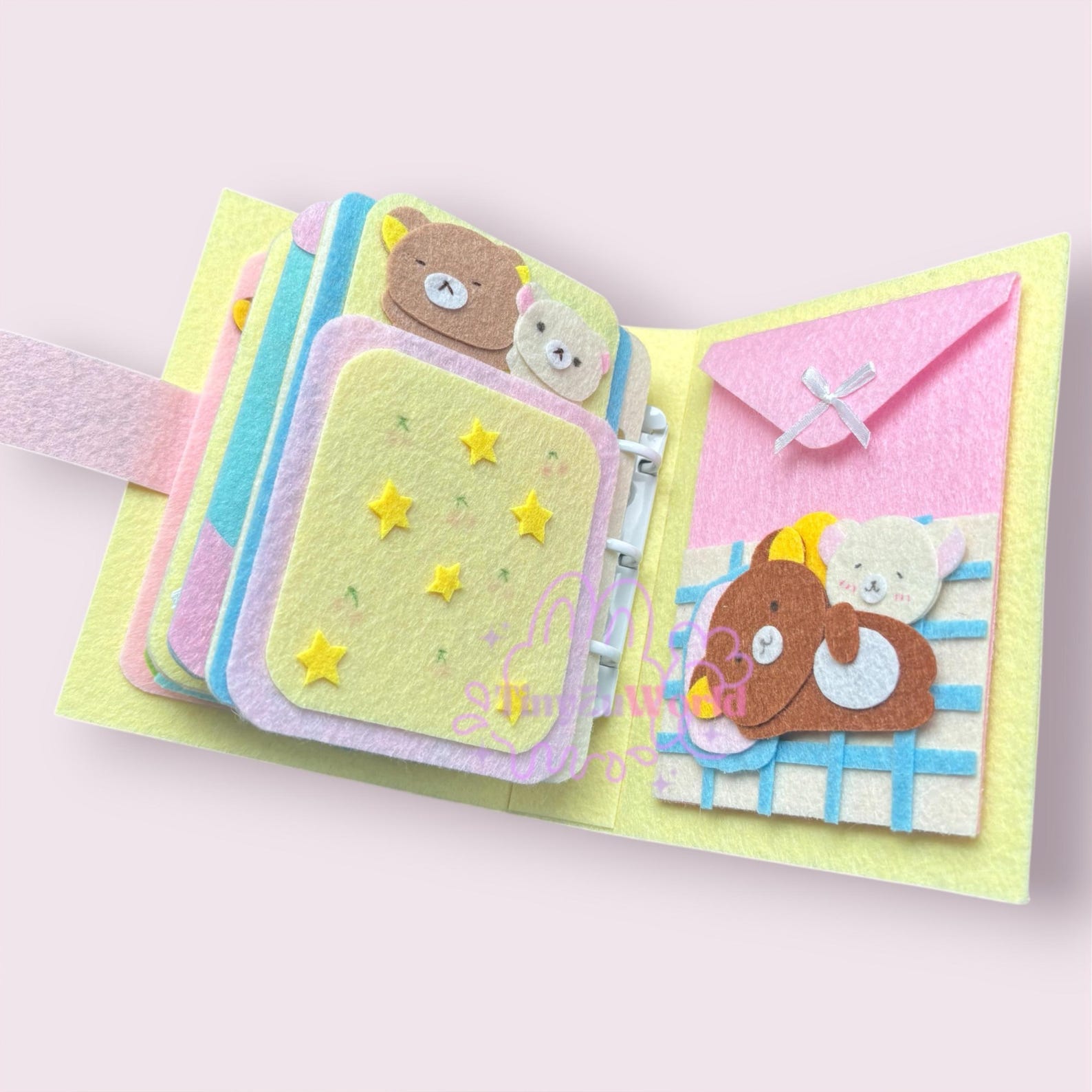 Kawaii Bear Felt Photo Album: Handmade Scrapbook Gift - Etsy