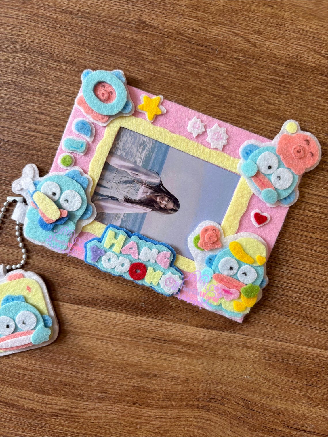 Handmade Felt Photo Frame: Kawaii Pastel Polaroid Holder With Charm - Etsy