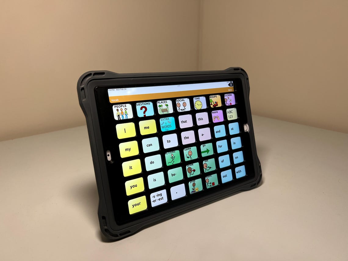 IPad 7/8/9th Gen (10.2") Touchchat AAC Keyguard 3D Printed - Etsy
