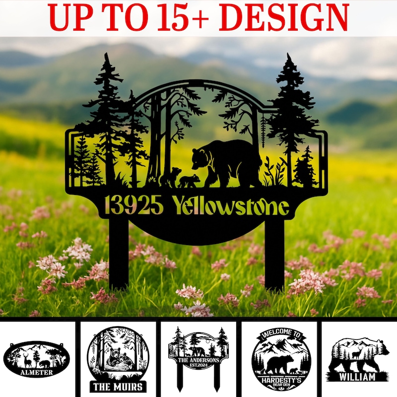 Metal Bear Yard Decor - Etsy