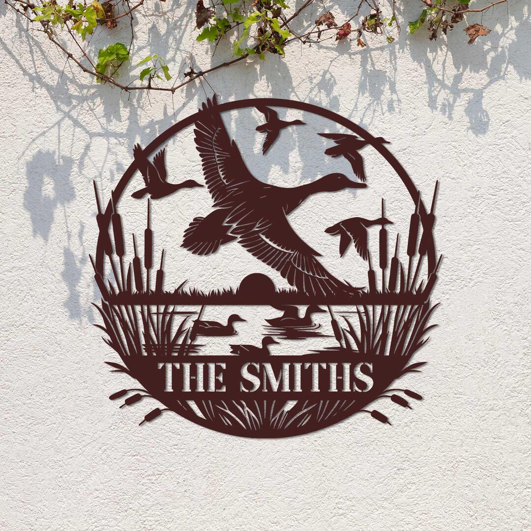 Personalized Hunting Metal Sign, Duck Hunting Sign, Duck Hunter Gift ...