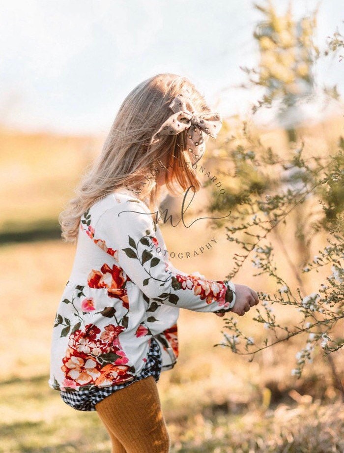 Floral Peplum Top Girls Top Girls Peplum Top Baby Top | Etsy