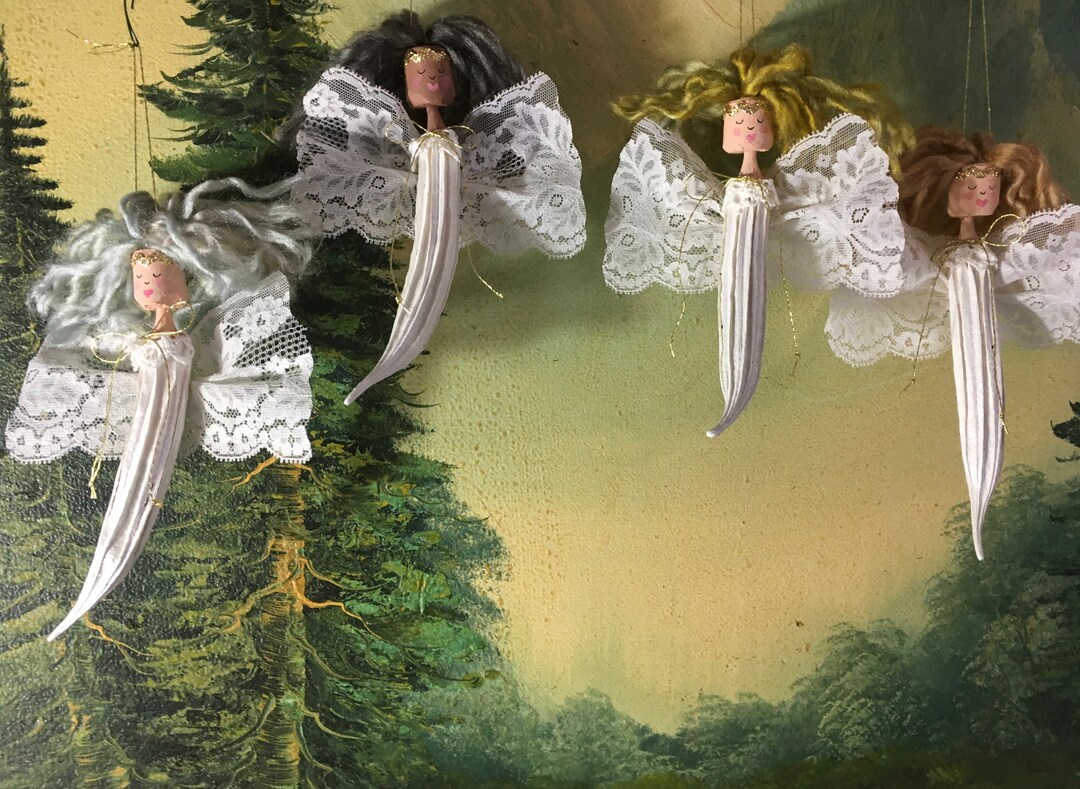 Okra Angel Ornament, Quirky Collectible Doll Ornament, Unique Valentine ...