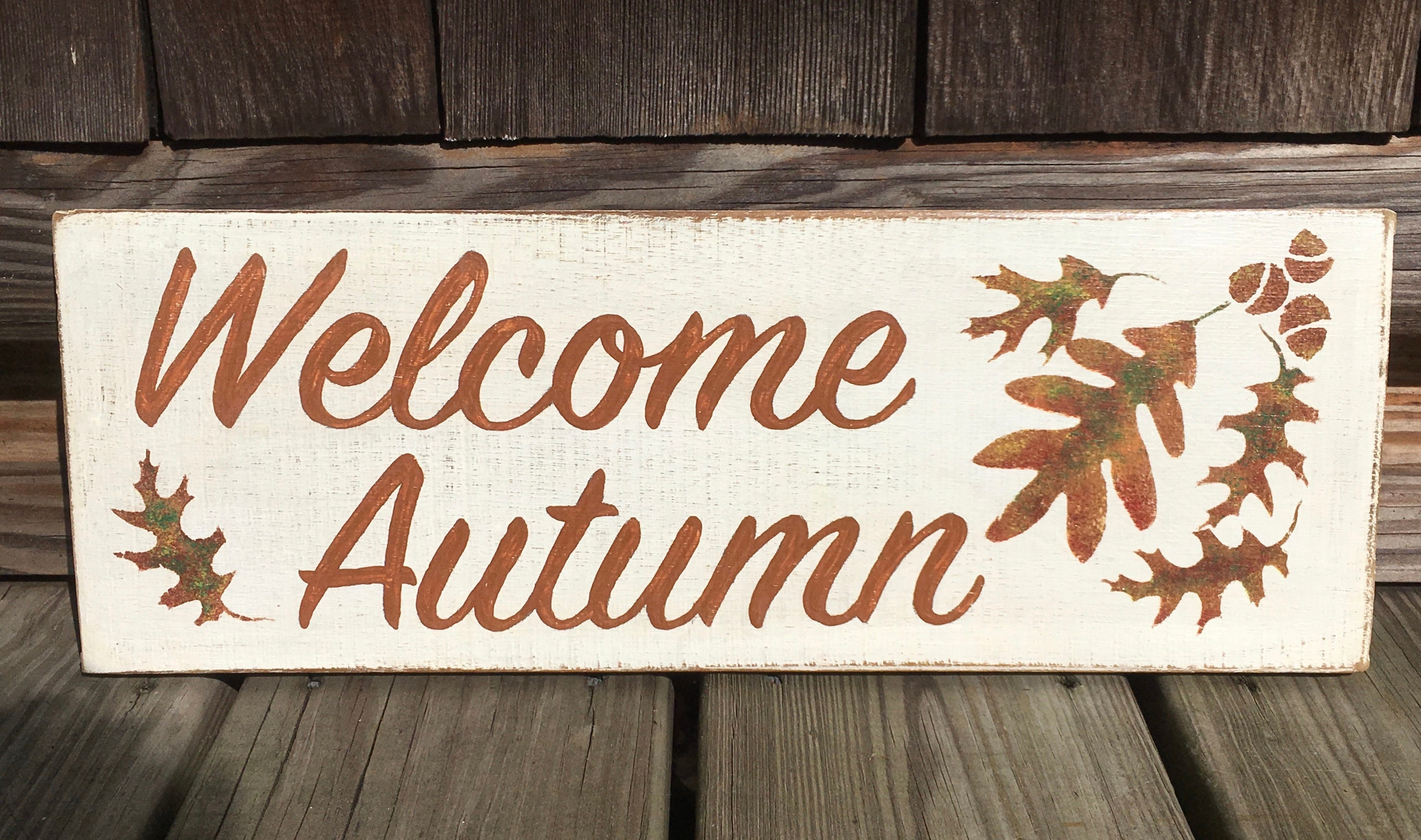 Autumn Related Signs Fall Wall Decor Hand Painted Rustic - Etsy UK