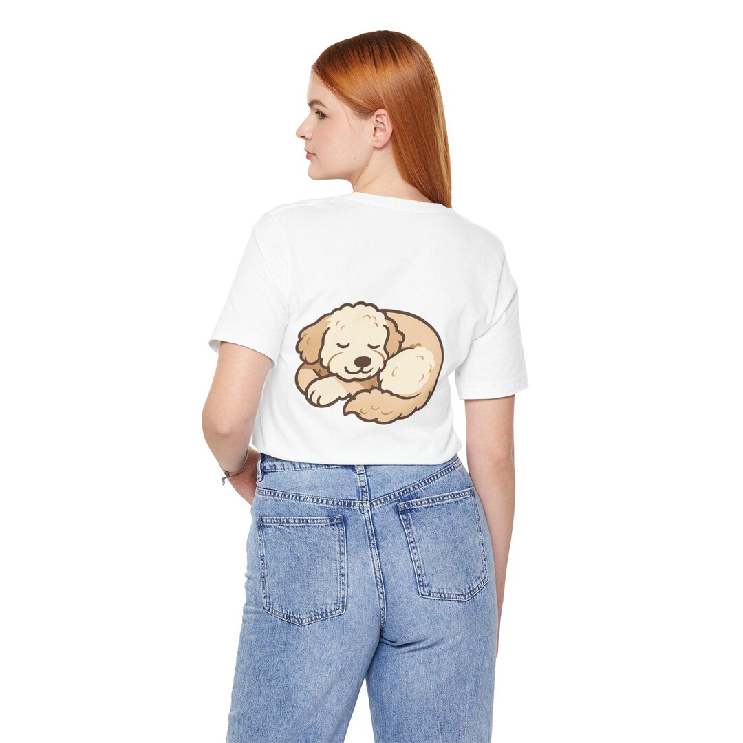 Sleepy Labradoodle Dog Graphic Tee, Animal Print Top - Etsy