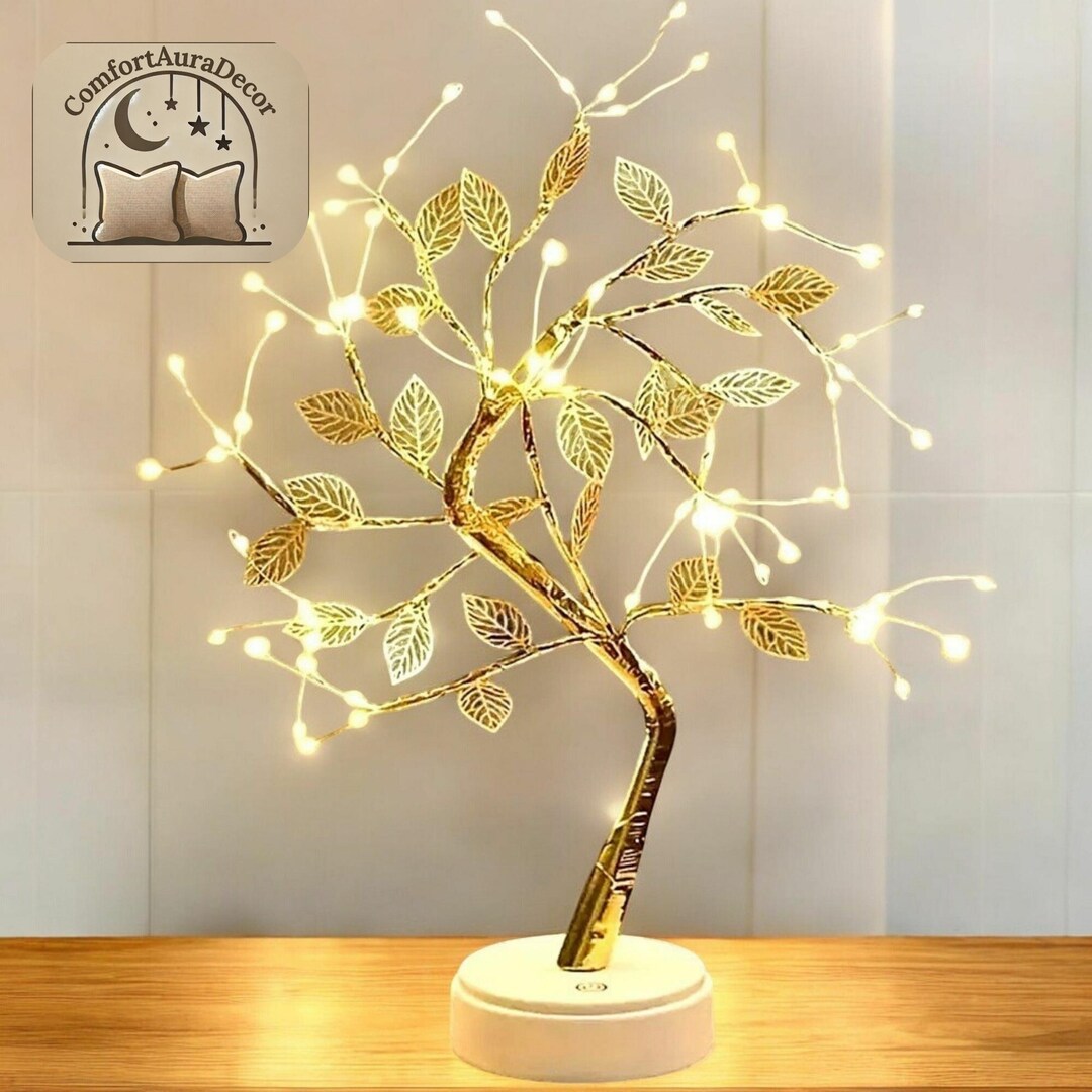 LED Fairy Light Tree Lamp - 72 Bright Leds, USB and Battery Powered ...