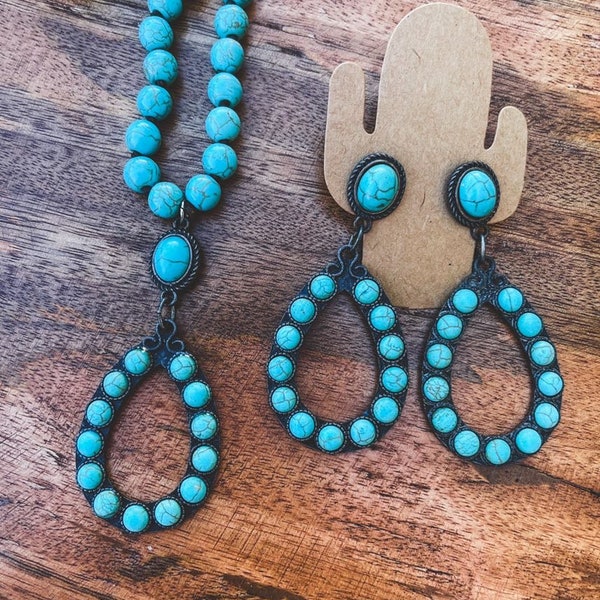 Turquoise Jewelry Set - Etsy