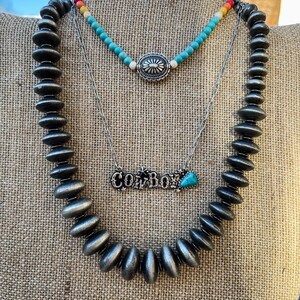 Western Jewelry Natural Stone Cowboy Necklace - Etsy