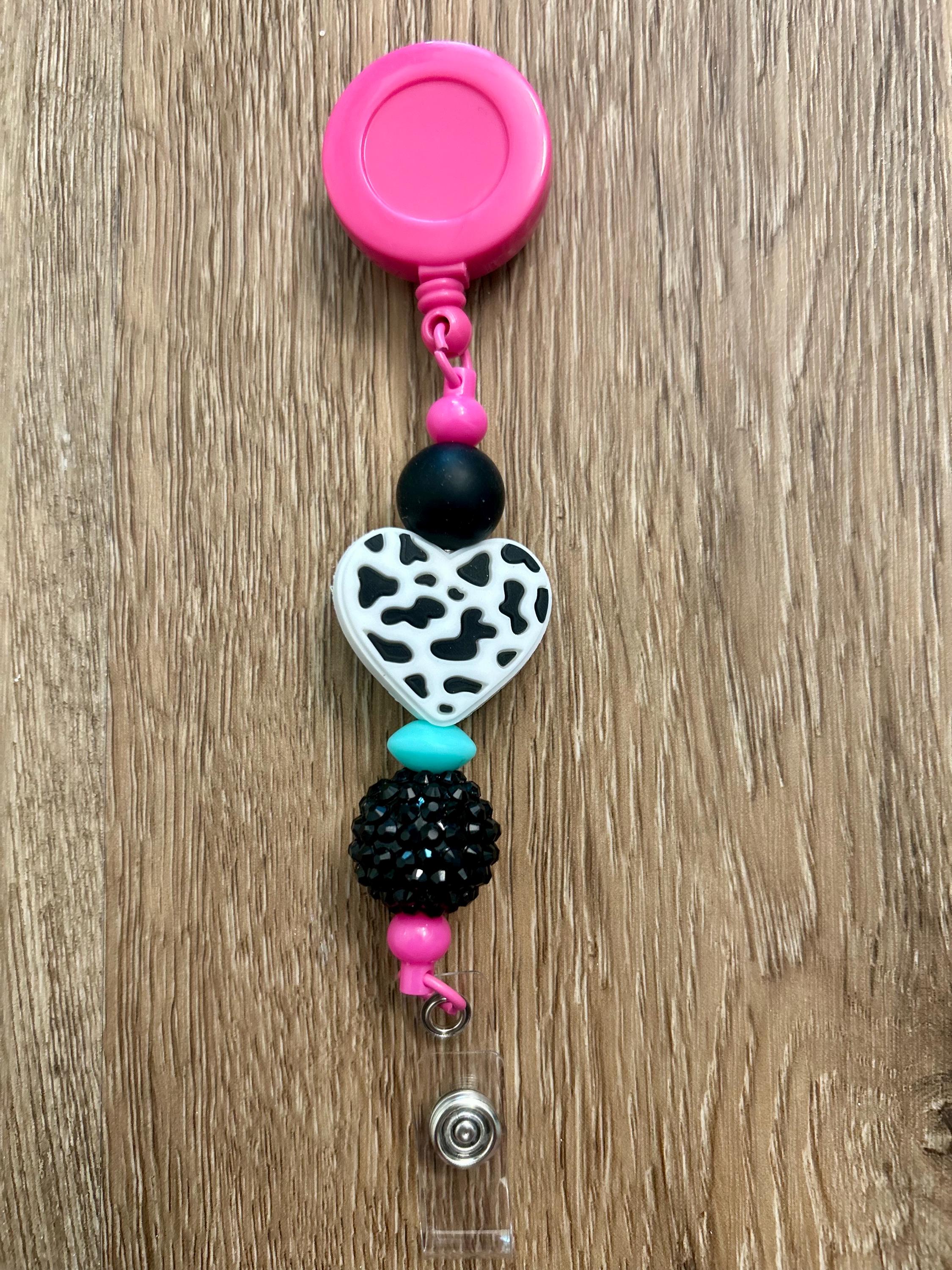 Faith and Hearts Beaded Badge Reels - Etsy
