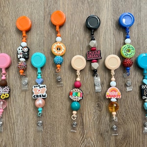 Unique N Fun Beaded Badge Reels - Etsy