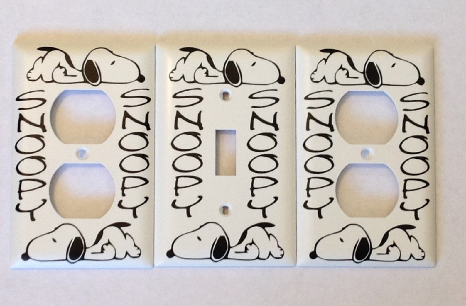 Snoopy Switch Plate/outlet Covers - Etsy