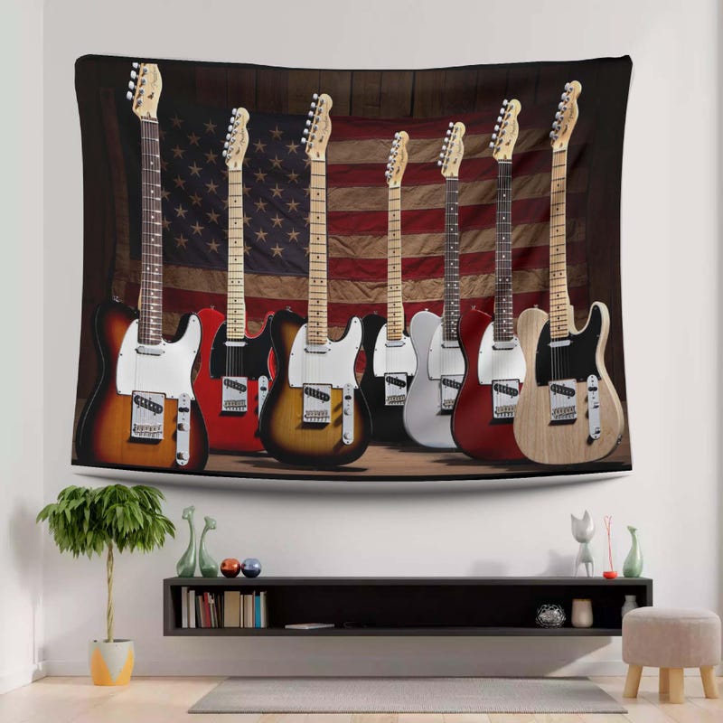 Guitar Tapestry - Etsy